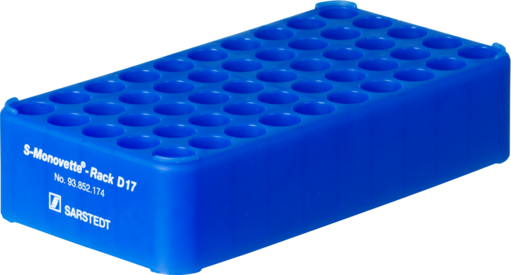 S-Monovette®Rack D17, azul, - Sarstedt